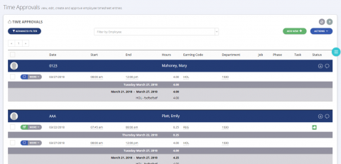 Time Approvals - On-Time Web