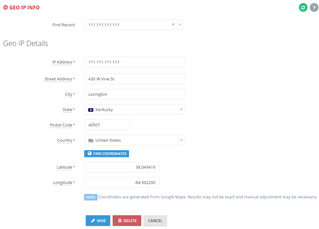 Geo Location Tracking | On-Time Web