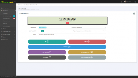 Features | On-Time Web
